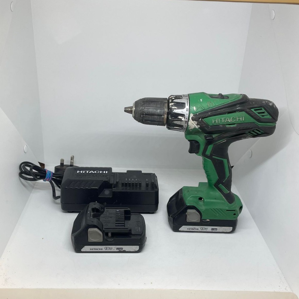 Pre-owned Hitachi ( HiKOKI ) DV18DGL 18v Li-ion Cordless Combi Drill ...